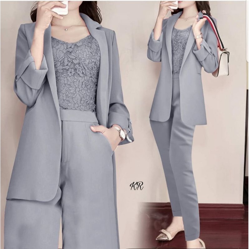 Jual Baju Setelan Wanita One Set Import 2021 Dewasa Baju Set Wanita ...