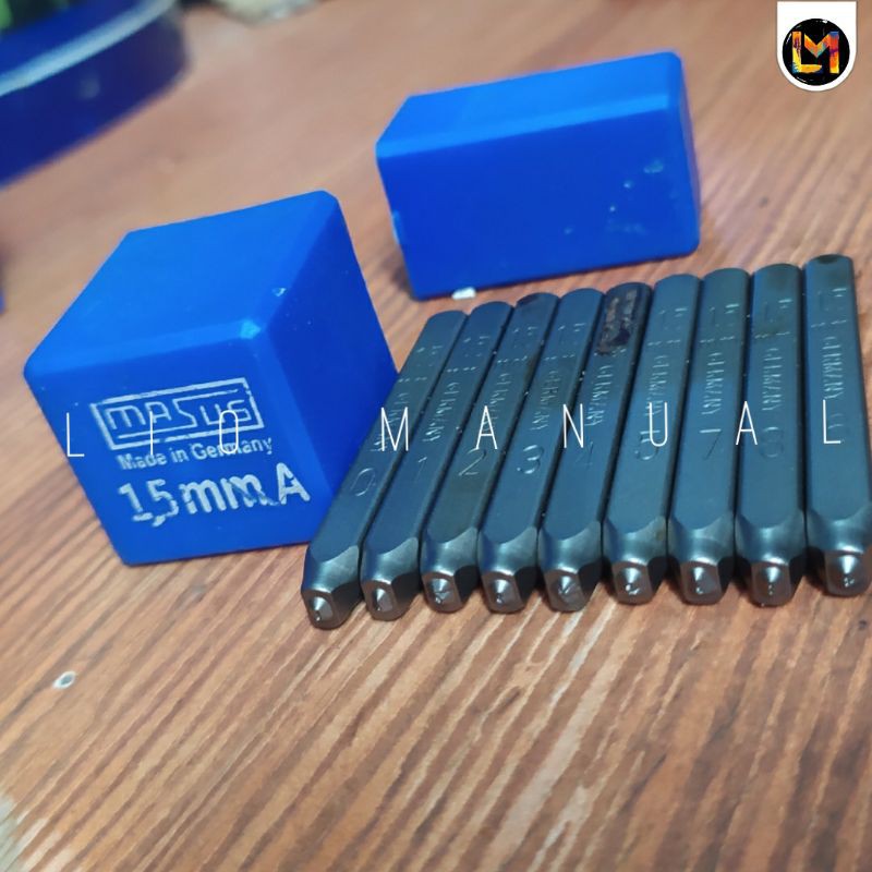 Jual angka ketok 1,5 mm masus Germany Stamp punch number 1,5 mm ...