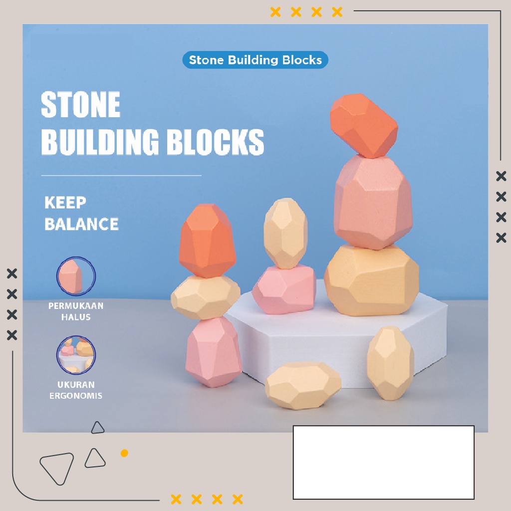 Jual STONE BUILDING BLOCKS 10 PCS | Shopee Indonesia