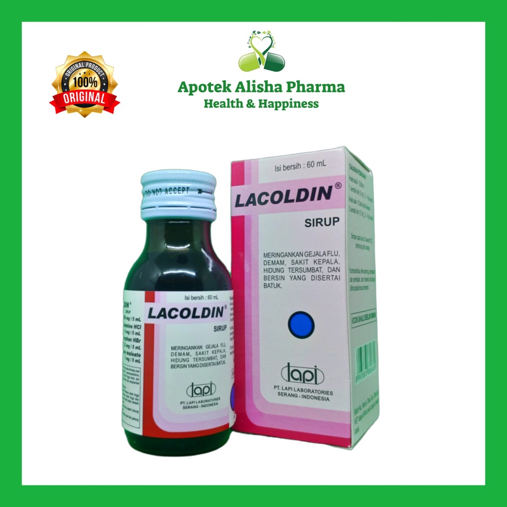 Jual Lacoldin Sirup 60ml - Lakoldin Syrup Obat Batuk / Flu Pilek ...