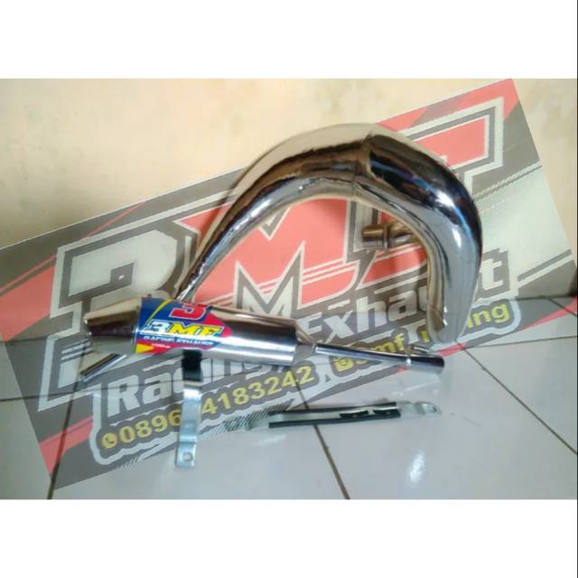 Jual KNALPOT UDANG TRAIL SATRIA 2TAK | Shopee Indonesia