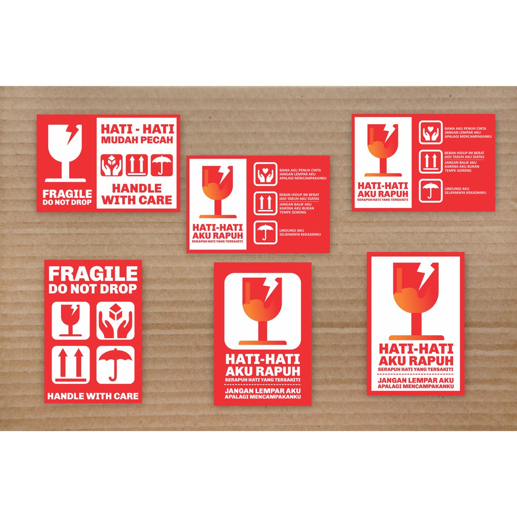 Jual STICKER murah FRAGILE / MUDAH PECAH | Shopee Indonesia