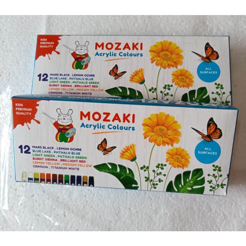 Jual CAT AKRILIK LUKIS ACRYLIC COLOUR MOZAKI | Shopee Indonesia
