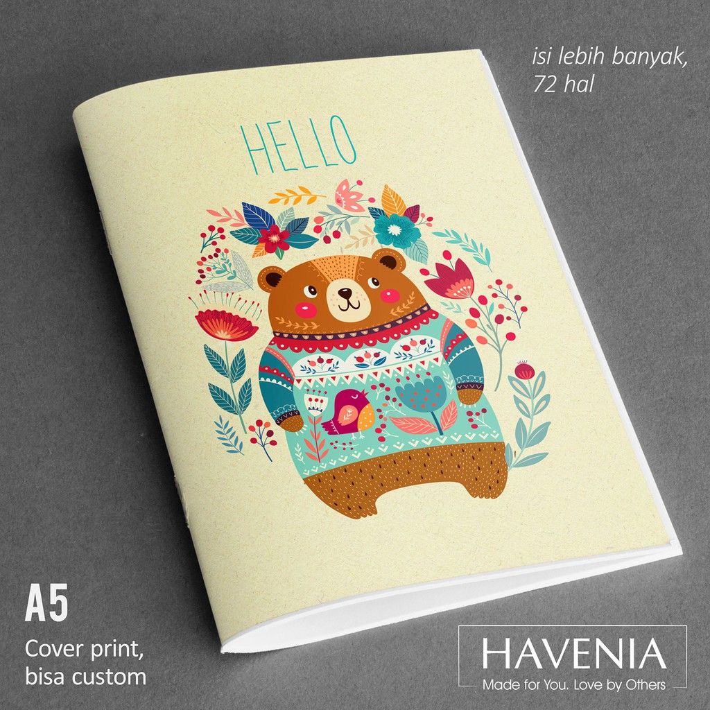 Jual Buku Tulis / Buku Catatan Jurnal Notes Notebook Cover Print A5 ...