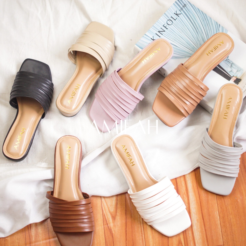 Jual AMIFAH SENDAL HEELS 3CM ( PUTERI SERIES ) | Shopee Indonesia