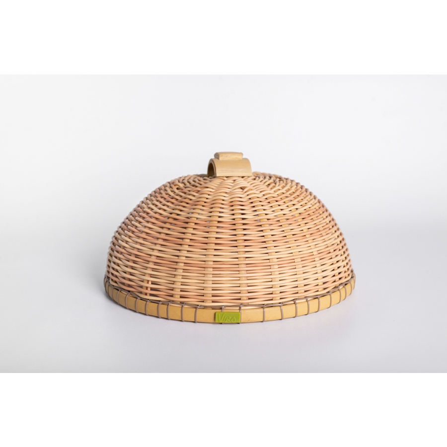 Jual Inverted Bowl Basket with Top Handle in Light Wood | Shopee Indonesia