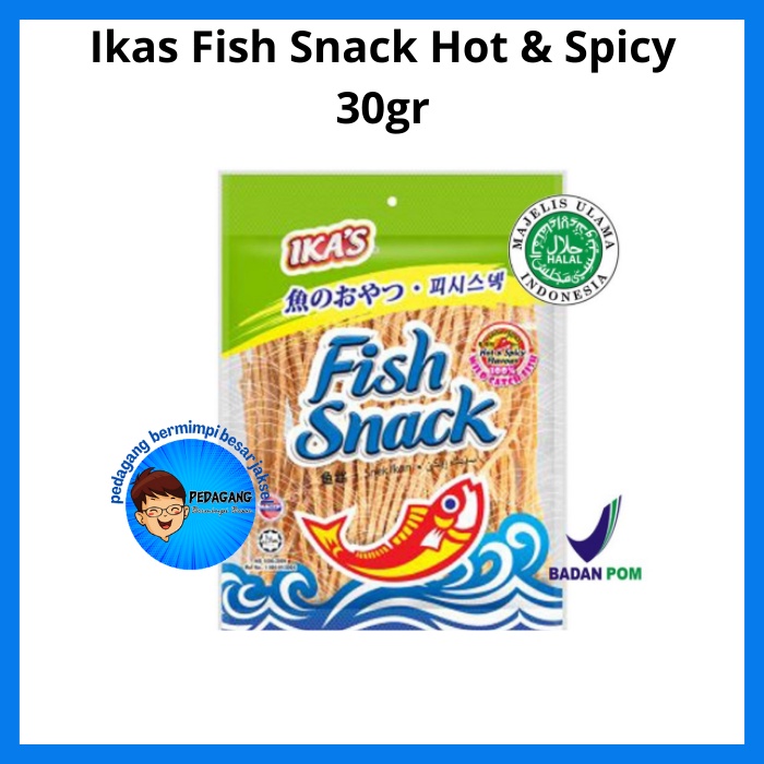 Jual Ikas Fish Snack Hot & Spicy 30gr | Snack Lidi Ikan | Snack ...