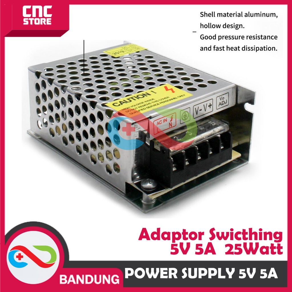 Jual POWER SUPPLY SWITCHING PSU 5V 5.5A HIGH QUALITY ADAPTOR JARING 5V ...