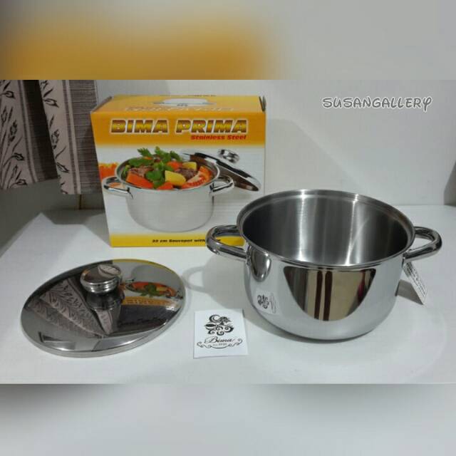 Jual Panci Bima Prima Saucepot 26 cm Stainless Steel | Shopee Indonesia