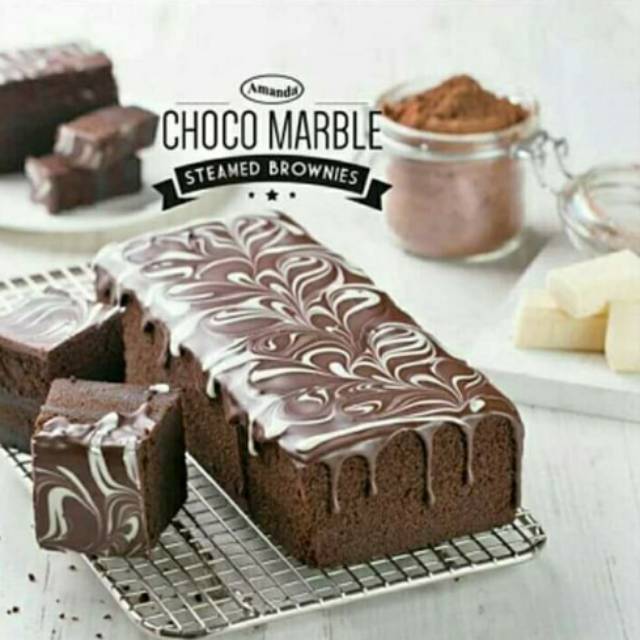 Jual Brownies kukus Amanda varian choco marble (KHUSUS JATIM) | Shopee ...