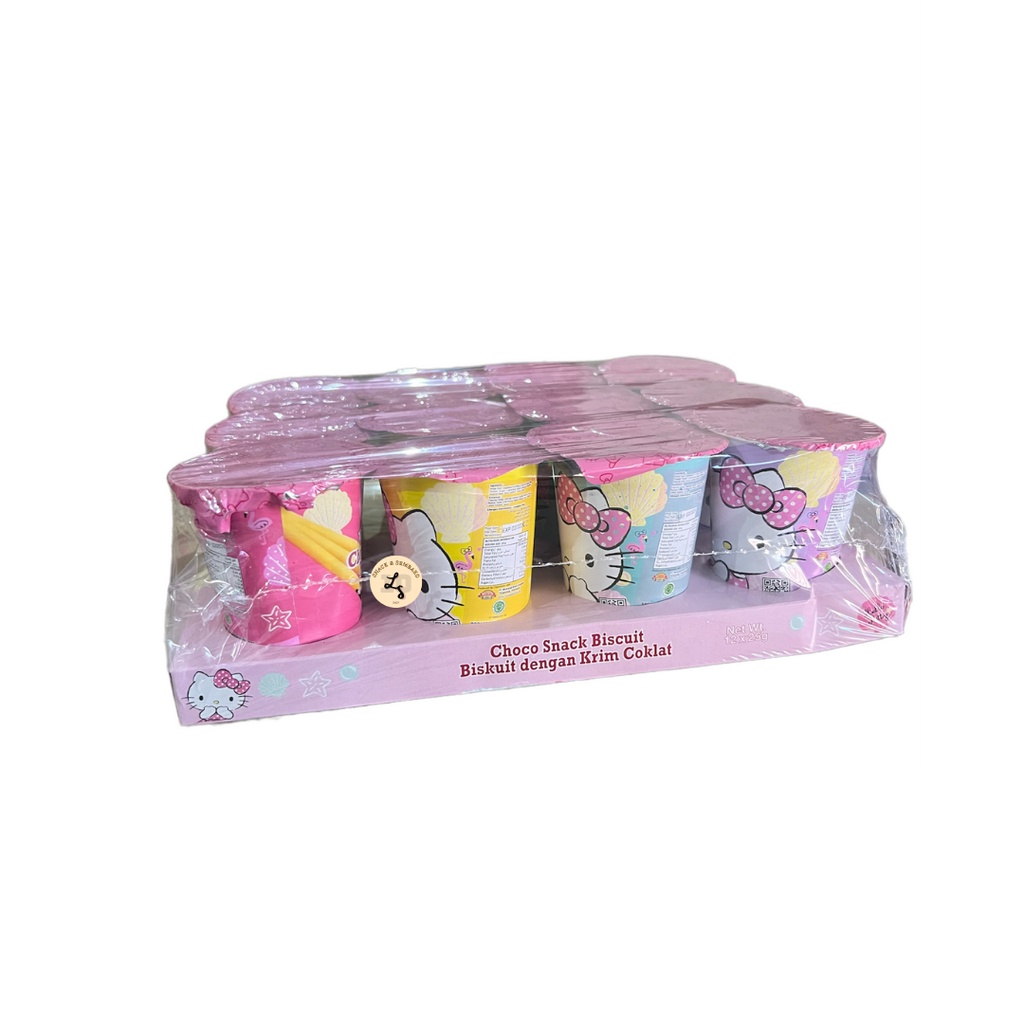 Jual Hello Kitty Biscuit Choco Snack Ukuran Mini/Medium/Jumbo | Shopee ...