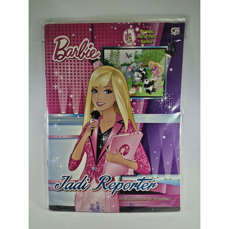 Jual Buku anak Barbie Jadi reporter Buku mewarnai & Permainan . VRa3 ...