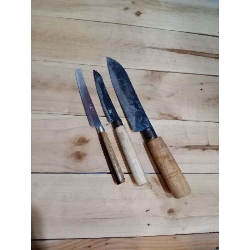 Jual pisau set hemat tajam 3 warna pisau serbaguna tajam | Shopee Indonesia