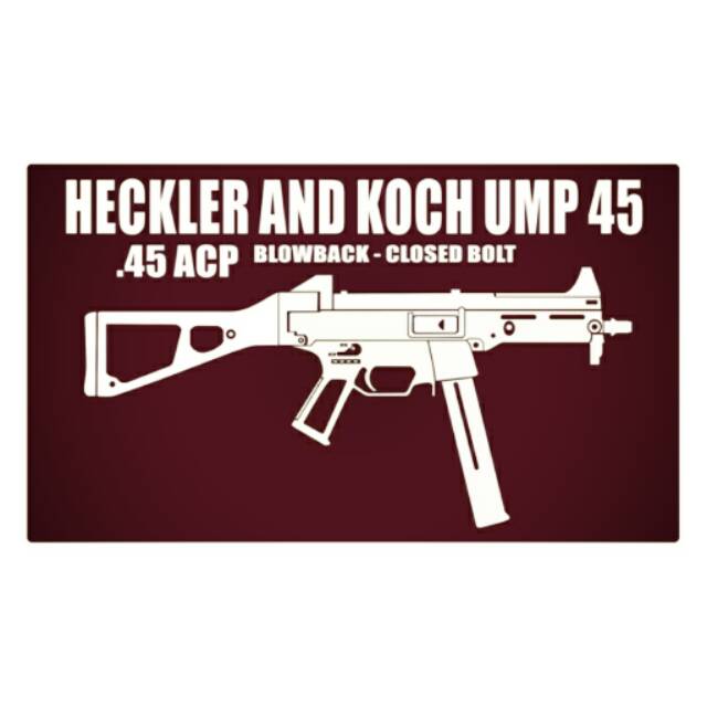 Jual H&K UMP 45 Cutting Sticker | Shopee Indonesia