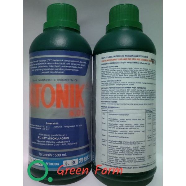 Jual Atonik 6.0L kemasan 500ml Zpt Pertumbuhan Original Pabrik | Shopee ...