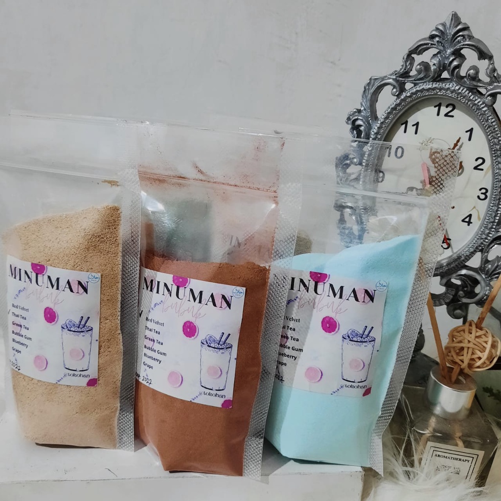 Jual MINUMAN BUBUK VARIAN RASA 100gr/SERBUK MINUMAN BLUEBERRY/BUBBLE ...