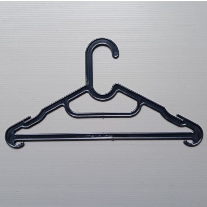 Jual 50 pc Hanger laundry hitam, hanger hotel, gantungan baju, hanger ...