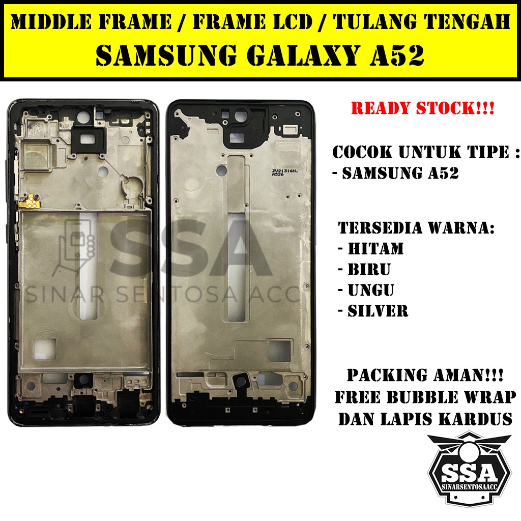 Jual Tulang Tengah Middle Frame LCD Samsung Galaxy A52 Original 100% ...