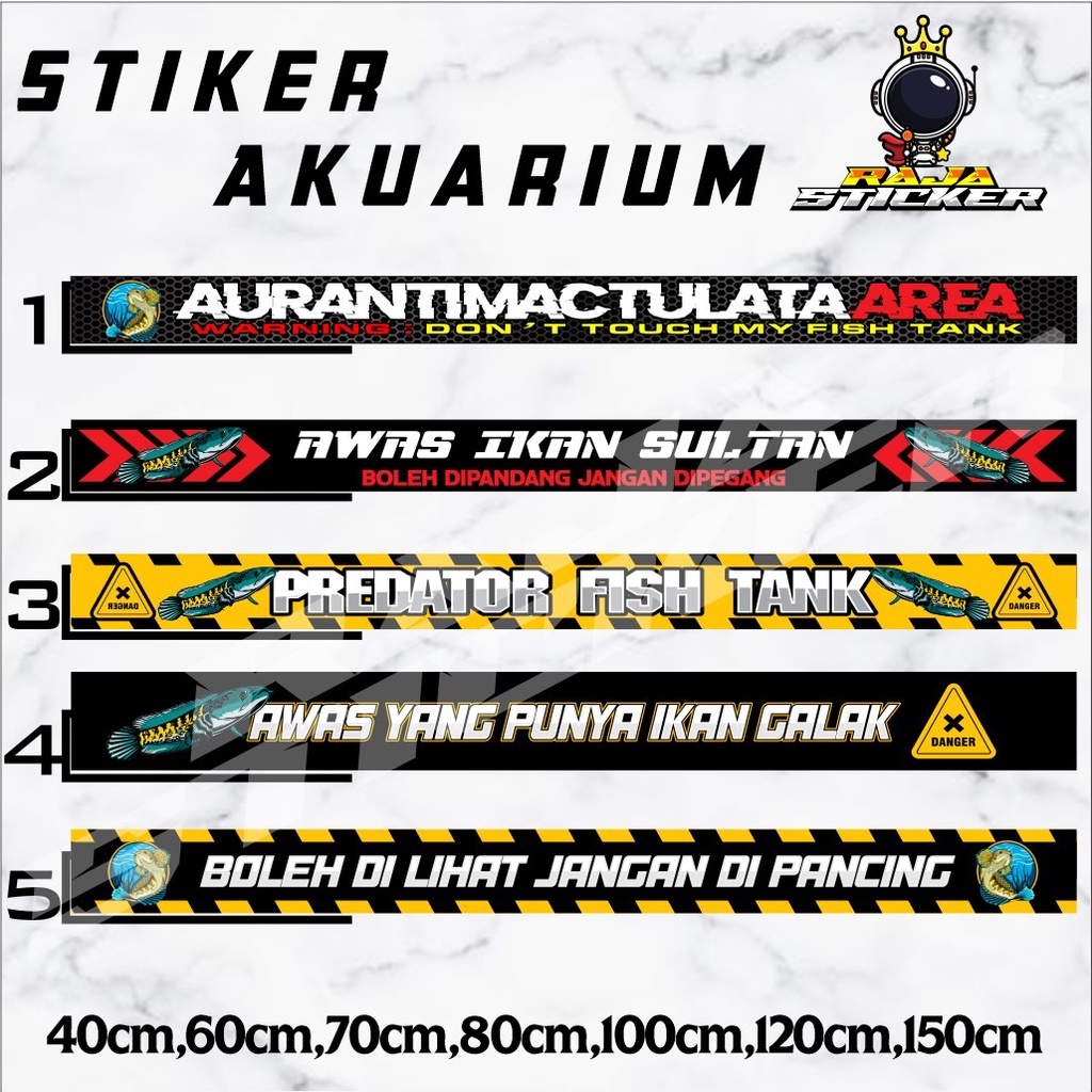 Jual Stiker Aquarium Channa AURANTI AURANTIMACTULATA snake head Ikan ...