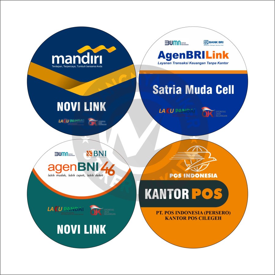 Jual STIKER VINYL NEON BOX BANK BULAT (DIJUAL SATUAN, CUSTOM NAMA AGEN ...