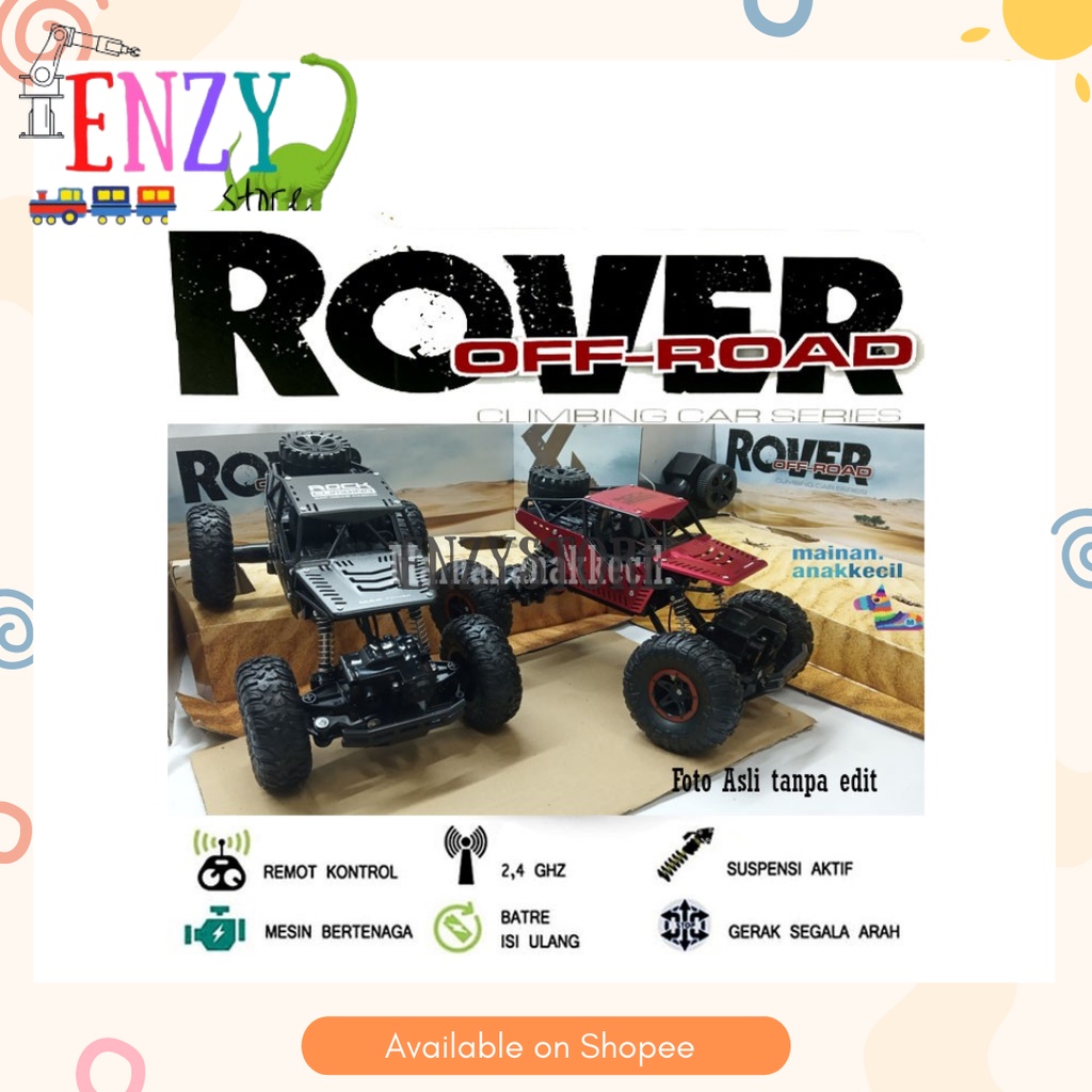Jual Mainan Anak Mobil Rover Off Road Climbing Car Series 1:18 / Remote Control | Shopee Indonesia