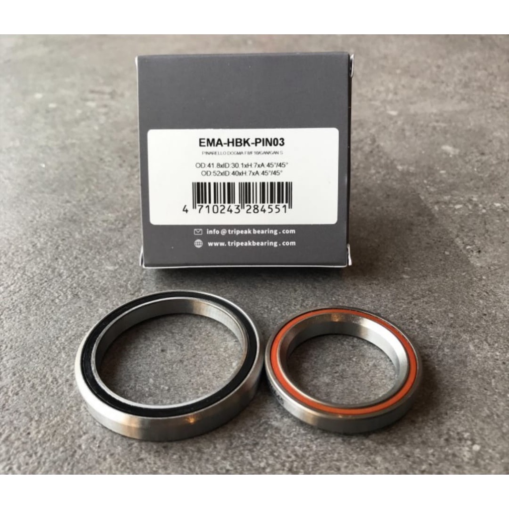 Jual BEARING HEADSET TRIPEAK PINARELLO DOGMA F8 EMA HBK PIN03 | Shopee ...