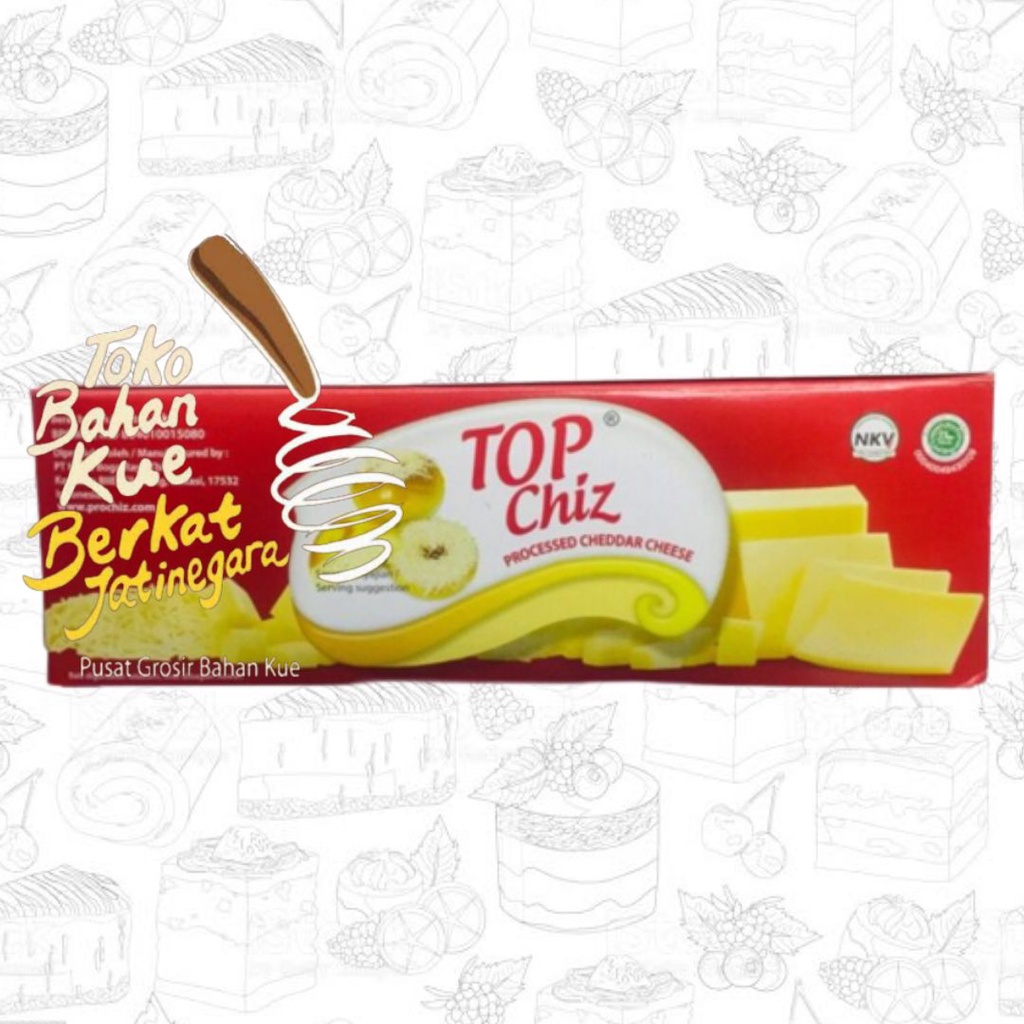 Jual KEJU TOP CHIZ CHEDDAR 2 KG / 1/2 CTN ( 4 PCS ) | Shopee Indonesia