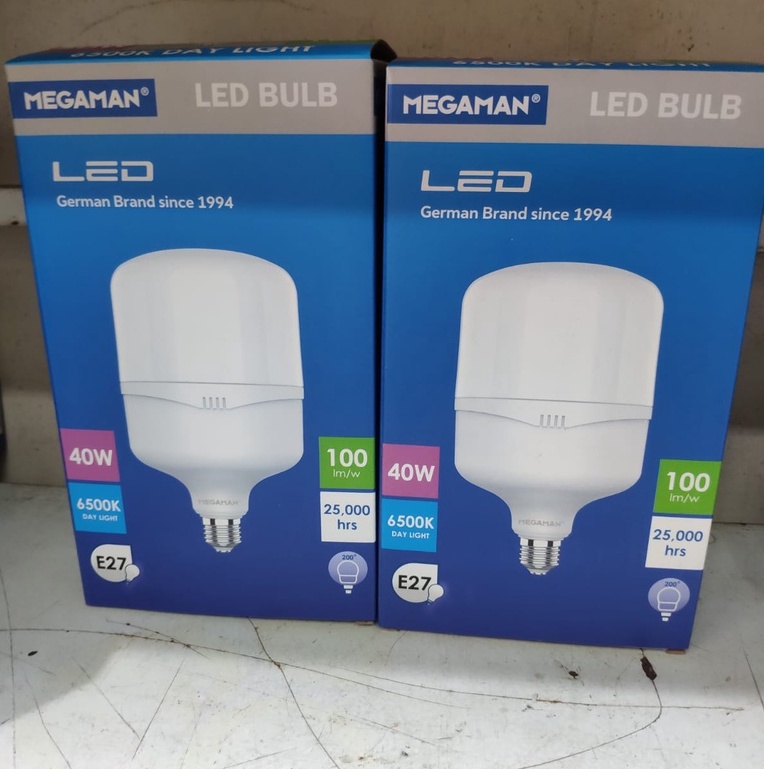 Jual MEGAMAN LED T-BULB 40Watt 6500K Daylight YTT20Z1 40W Lamp Bohlam Putih | Shopee Indonesia