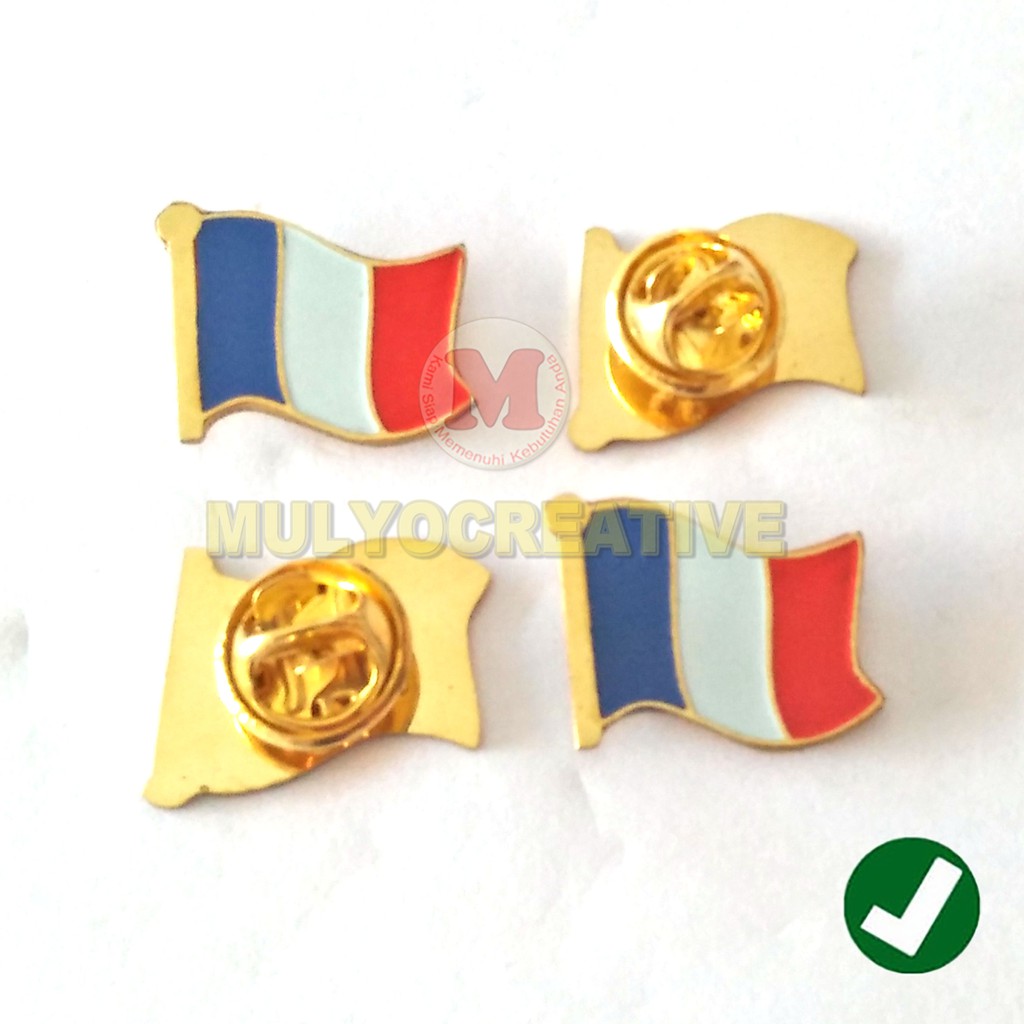 Jual Pin Bendera Negara Prancis Pin Bros Bendera Prancis Flag Pin Murah ...