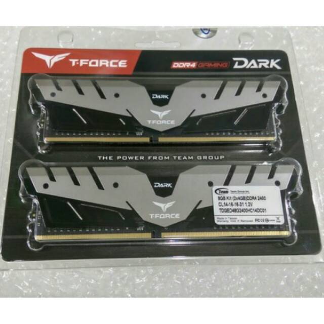 Jual RAM TEAM Dark DDR4-2400 4GBx2 | Shopee Indonesia