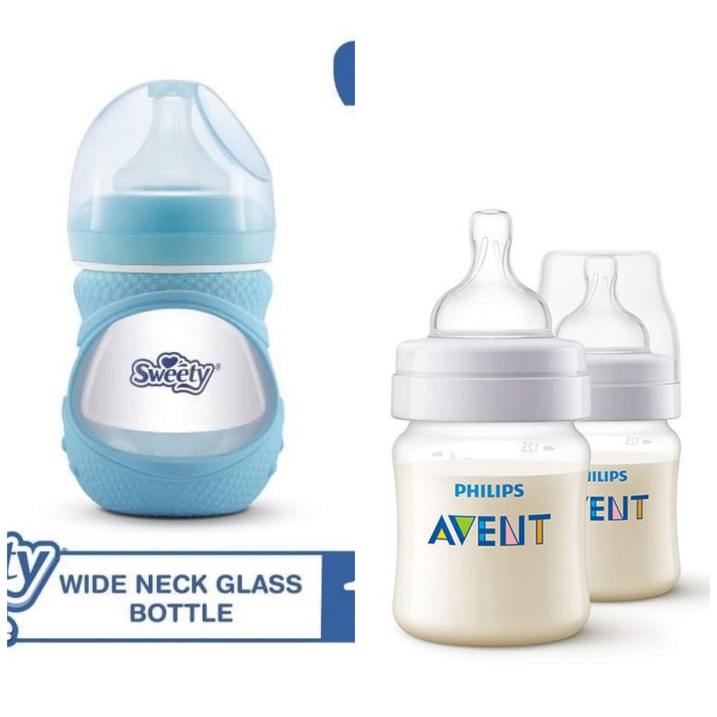 Jual Avent Classic 125 ml ( isi 2) /Sweety Baby Bottle Extra Wide Neck ...