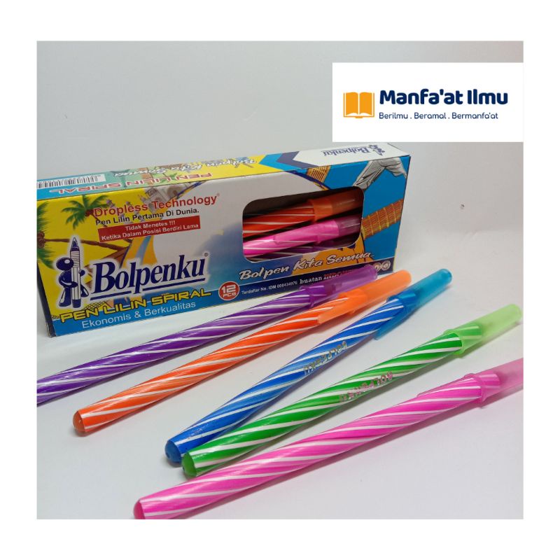 Jual Bolpenku Pen Lilin Spiral - Per Pak (isi 12 pcs) | Shopee Indonesia