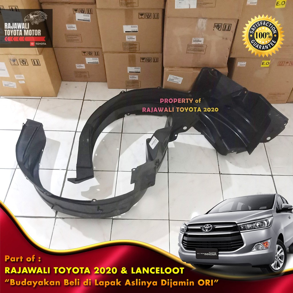 Jual Liner Fender Depan Innova Reborn SET Kiri & Kanan Spakboard Mud ...