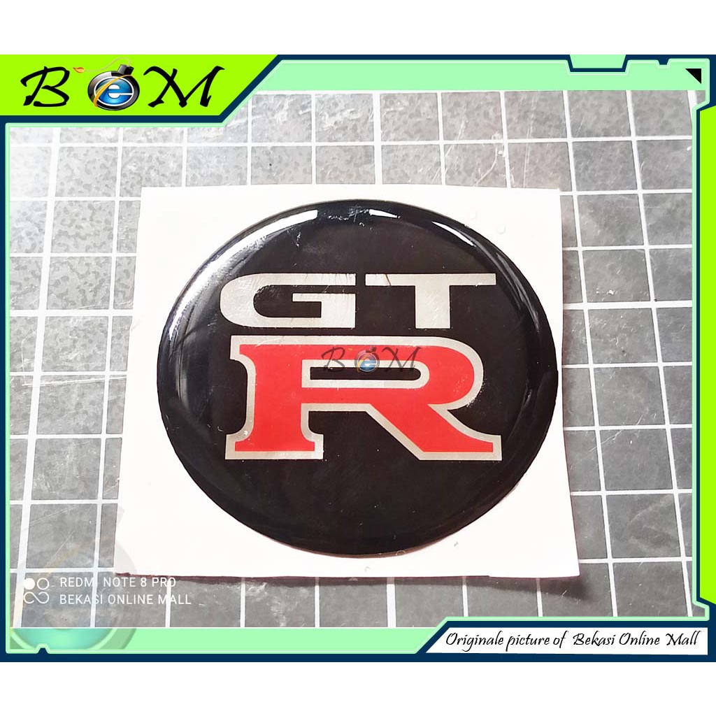 Jual stiker emblem logo timbul dop velg tutup roda mobil nissan gtr gt ...