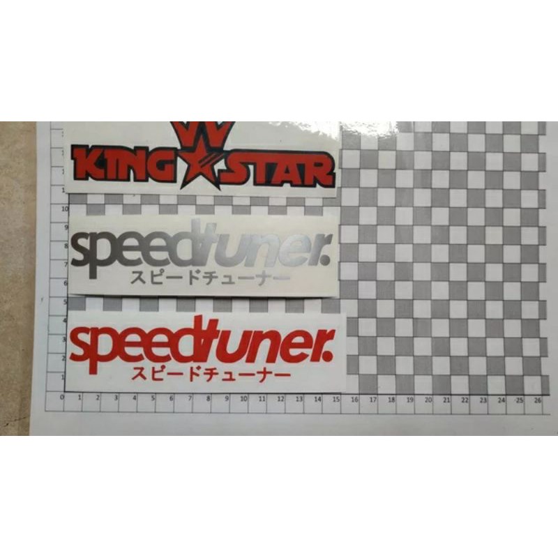 Jual stiker speedtuner speed tuner jepang 15cm | Shopee Indonesia