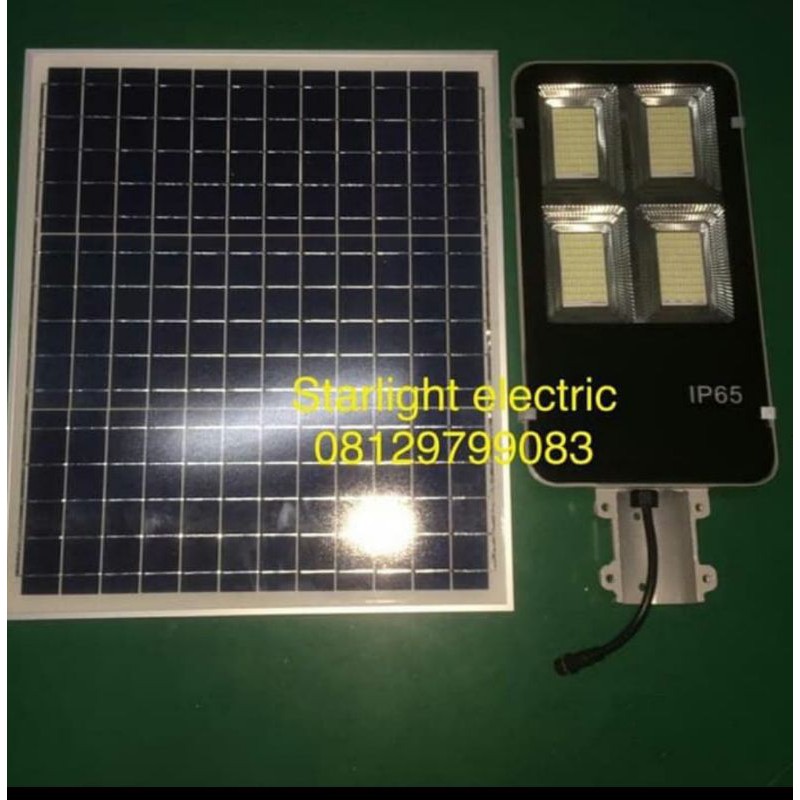 Jual lampu pju led solar sel panel surya matahari 100w 100watt | Shopee ...