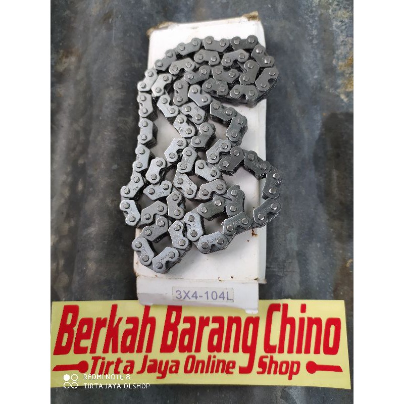 Jual kamprat 4lapis 104mata L timing chain rantai mesin buat kruk as ...