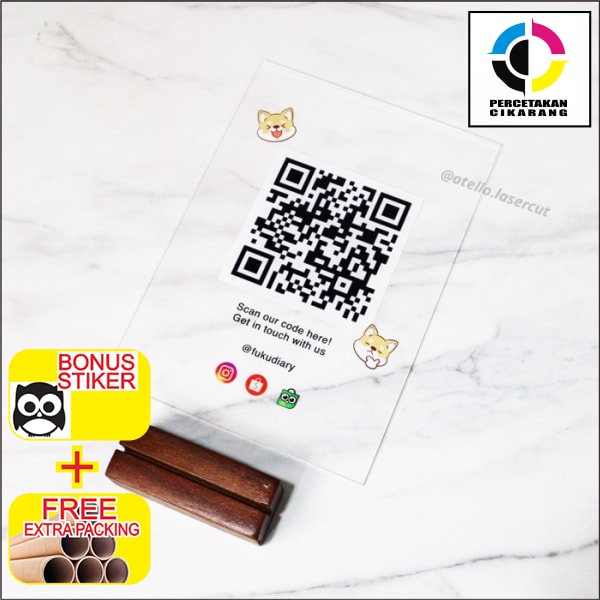 Jual Grosir Custom Sign Meja Akrilik Print Gambar Papan Nama Table Sign ...