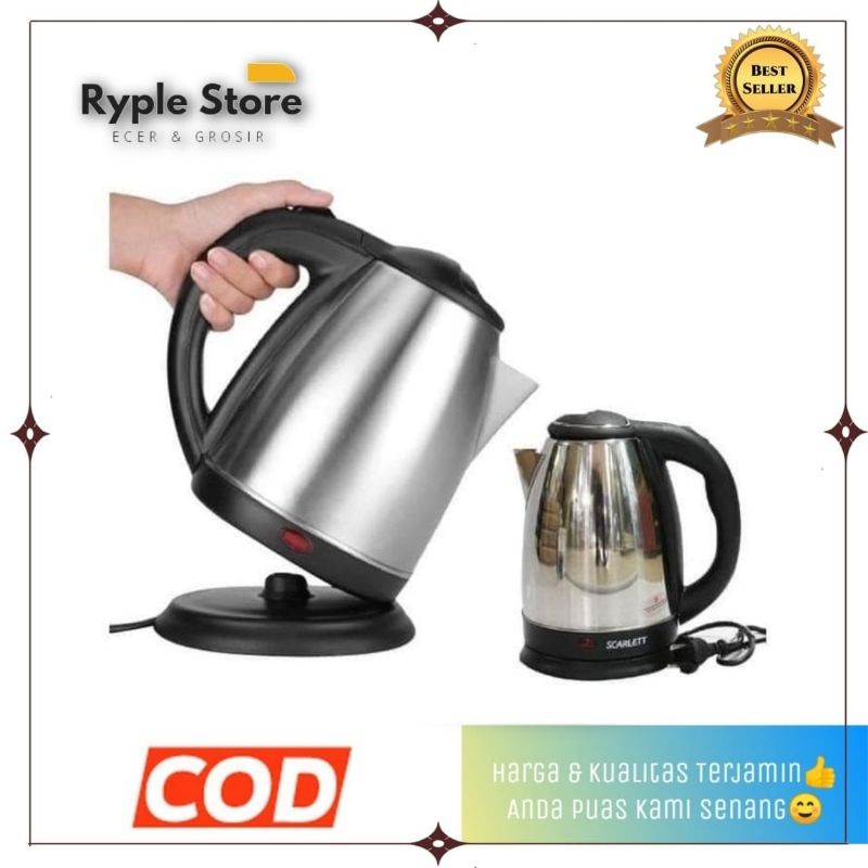 Jual Kettle Listrik Teko Elektrik 2 Liter Scarlet High Quality Stanless ...