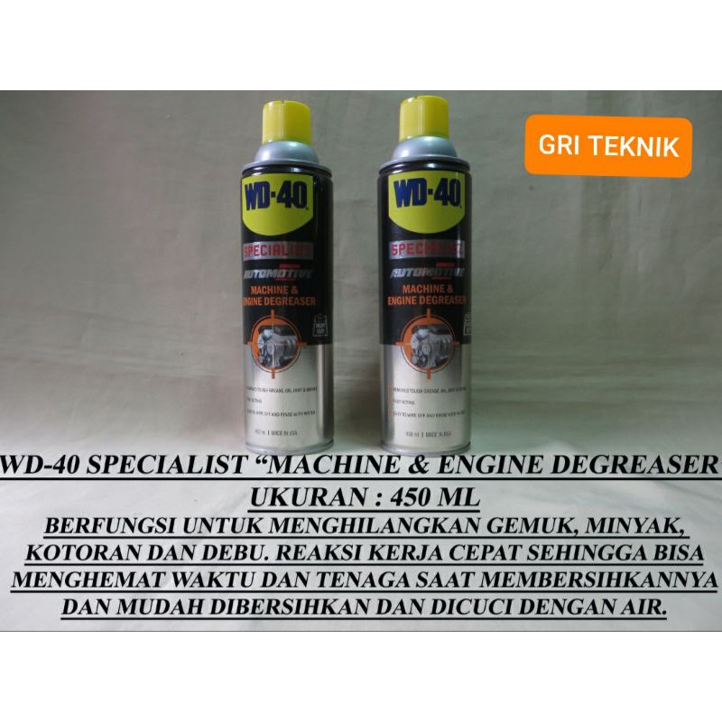 Jual WD-40 MACHINE & ENGINE DEGREASER 450 ML ( WD 40 PEMBERSIH MESIN ...