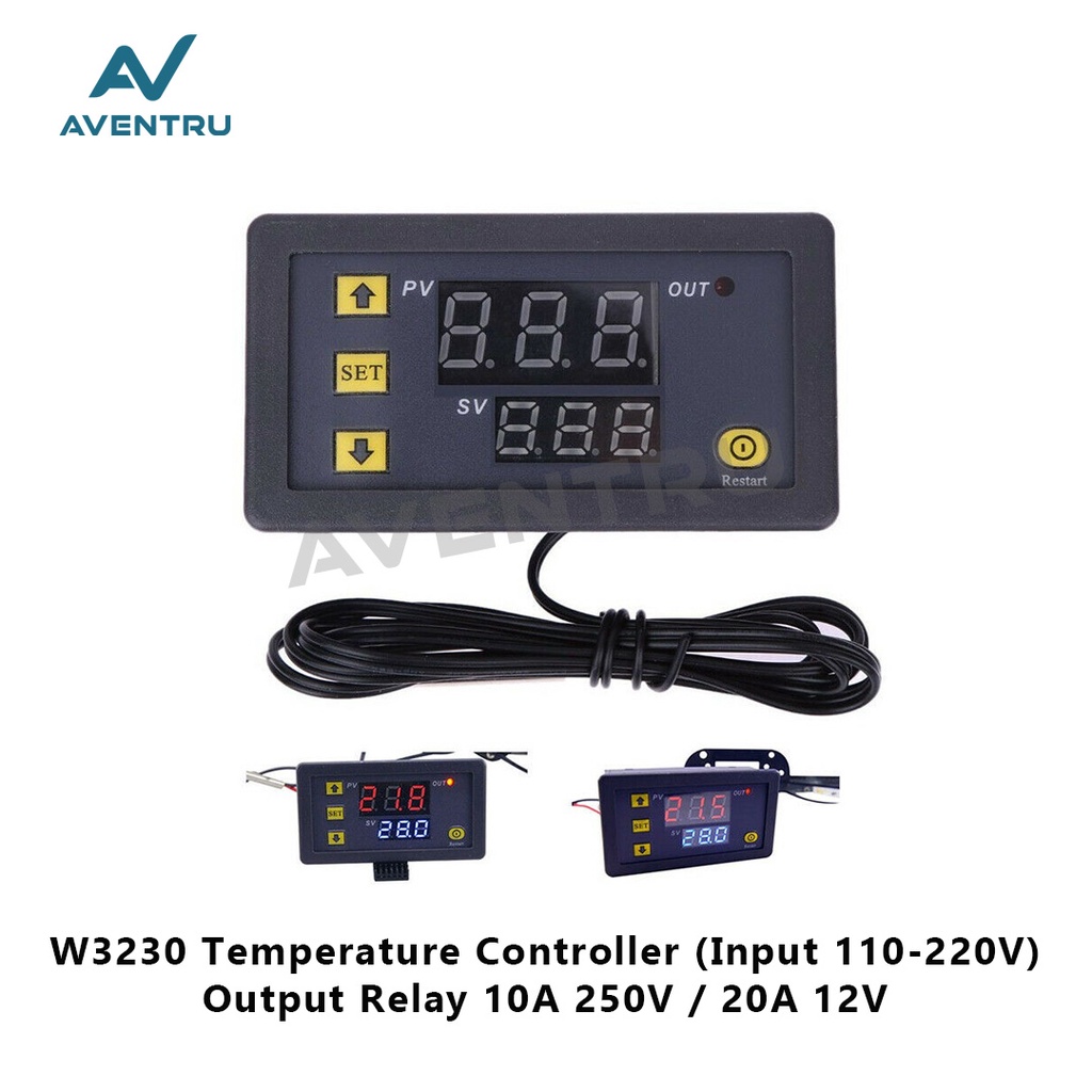 Jual Regulator Thermostat Pengontrol Temperatur Controller AC DC Digital W3230 | Shopee Indonesia