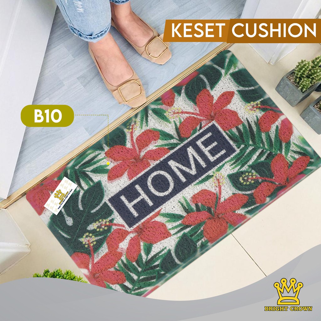 Jual Bright Crown Keset Cushion Printing Mie Bihun PVC Keset Rumah Anti ...