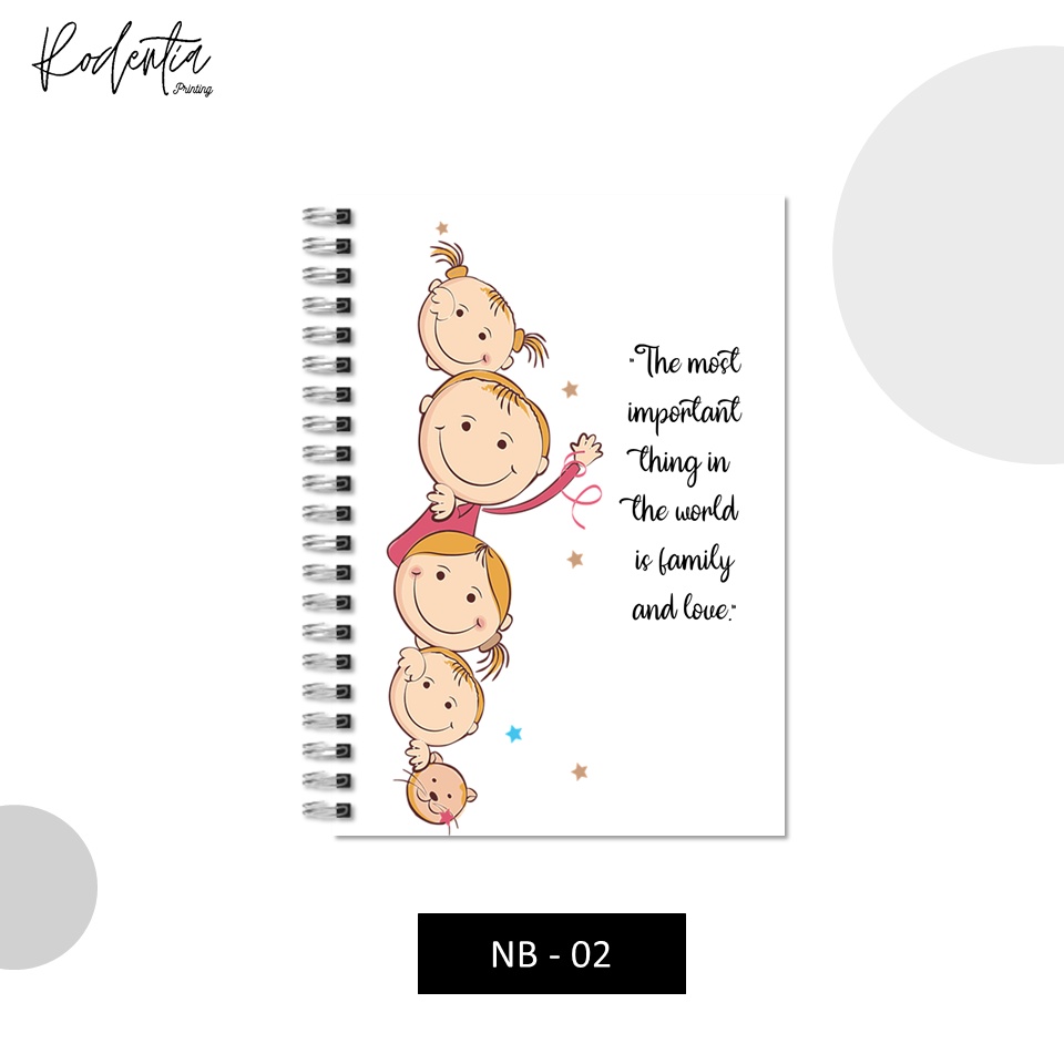 Jual Buku Catatan Note Books Isi 50 100 Lembar Polos Jilid Spiral ...