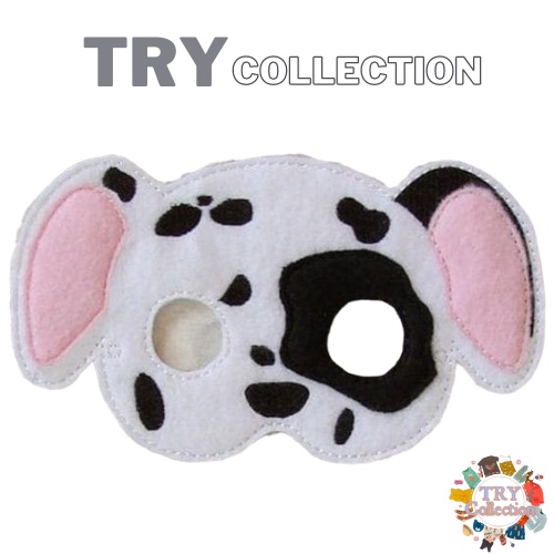 Jual [TRY COLLECTION] Topeng Mask Desain Hewan Anjing Bahan Kain Flanel ...