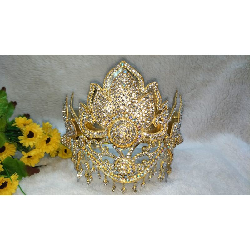 Jual MAHKOTA WEDDING SIGER SUNDA KAMBOJA SET ACCESORIES HIASAN RAMBUT SANGGUL PENGANTIN WANITA ...