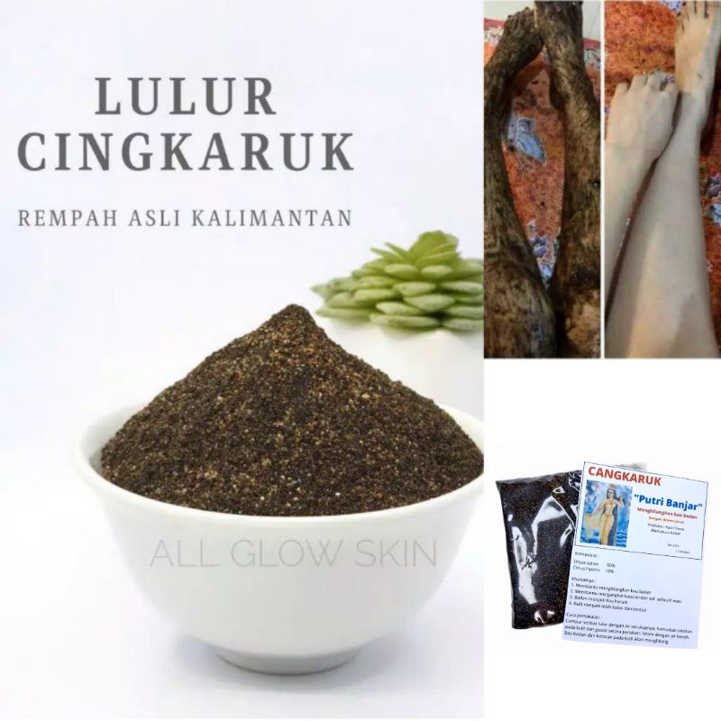 Jual Lulur Hitam Cangkaruk / Cingkaruk Organik Khas Banjar Lulur Kering ...