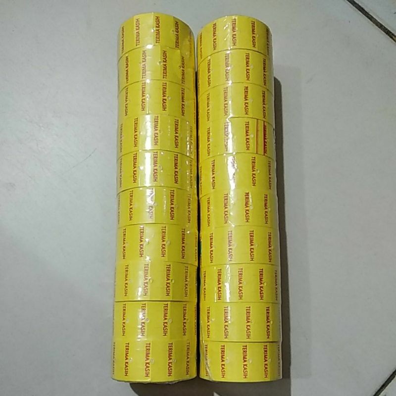Jual Label Harga 1 Line isi 10 Label Harga Kuning Terima Kasih Label ...