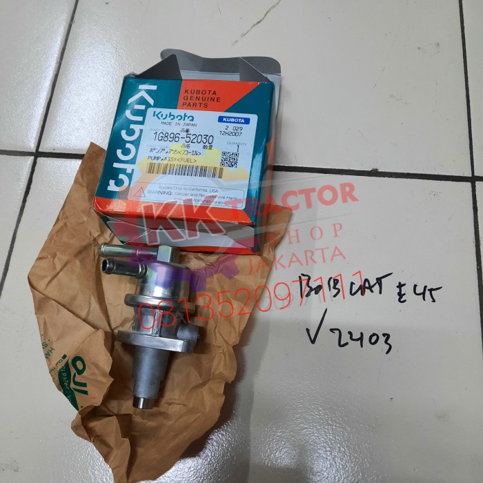 Jual pompa solar/fuel pump bobcat E45 V2403 1G896-52030 | Shopee Indonesia