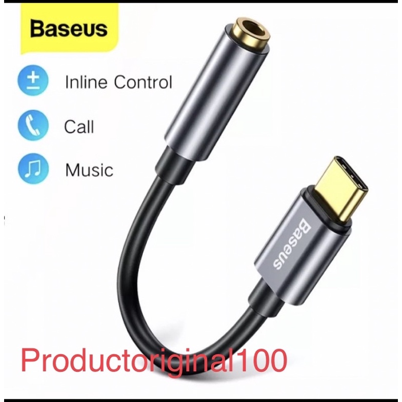 Jual Baseus Audio Conventer Type C to Jack Audio 3.5mm Headset Adapter ...