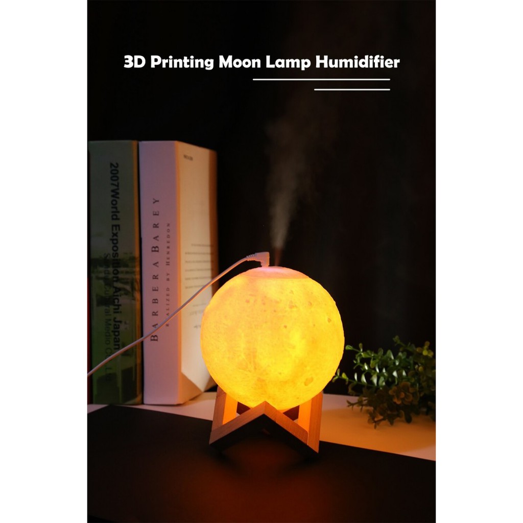 Jual Moon Lamp Humidifier - 880ml ( Water Tank with Changing LED Night ...